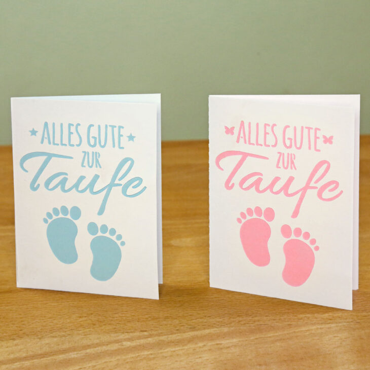 Karte zur Taufe - Plotterdatei