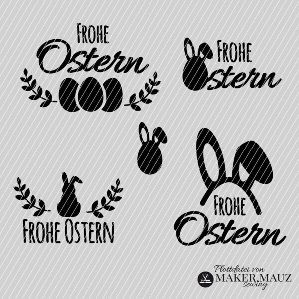 Plotterdatei Frohe Ostern